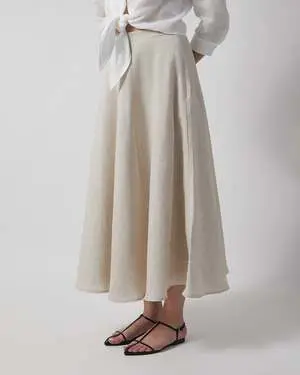 ANDIATA Kity Linen Midi Skirt
