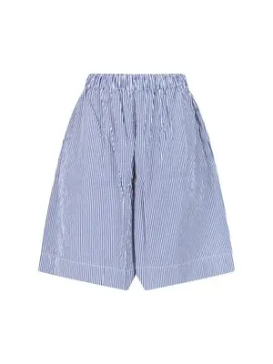 MC2 SAINT BARTH Striped Shorts - Blue
