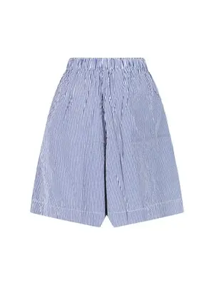 MC2 SAINT BARTH Striped Shorts - Blue
