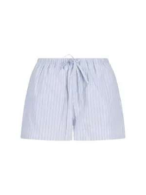 DUNST Mc2 Saint Barth Striped Shorts - Light Blue