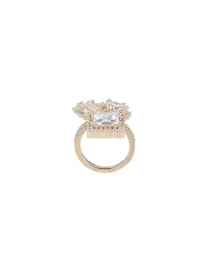 MAISON MARGIELA Stone Clustered Ring - Gold