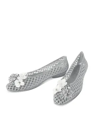 HEAVENLY JELLY Vow Sequin Flower Jelly Shoes