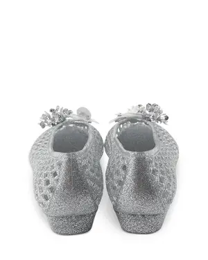 HEAVENLY JELLY Vow Sequin Flower Jelly Shoes