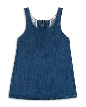 PARKE Med Wash Mini Denim Dress