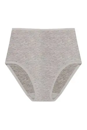 Natori Bliss Bare Cotton High Waist Brief Grey