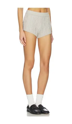 Lioness Housewife Knit Short - Ash Cable