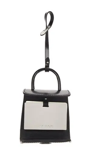 By Far Mini Mini Card Holder - Black