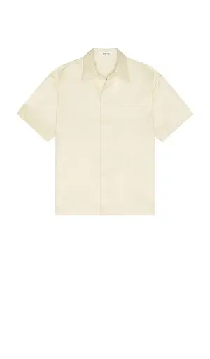 Helmut Lang Short Sleeve Loop Tape Shirt In Cream - E02