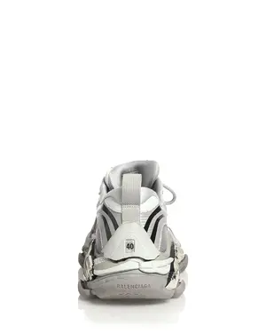 Balenciaga Triple S 2 Gradient Mesh Sneakers - Gradient Grey
