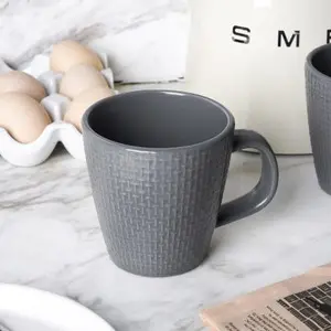 STONE + LAIN Abigael Stoneware 4-piece Mug Set - Gray