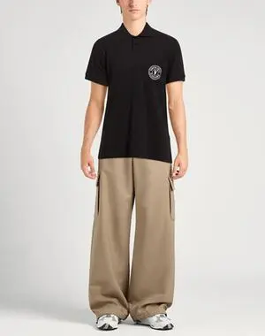 Versace Polo Shirt Size Cotton - Black