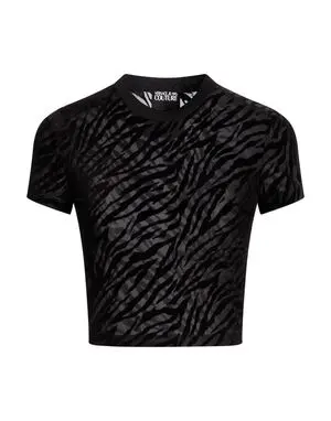 Versace Zebra-print Jersey Crop Top