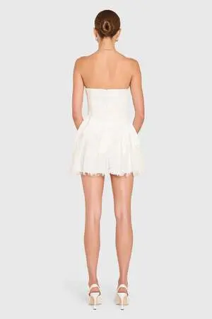 Amanda Uprichard Romilly Strapless Romper