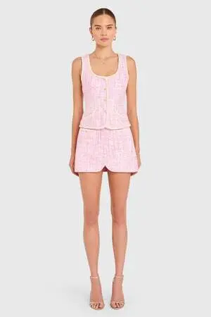 Amanda Uprichard Caligari Vest - Pink