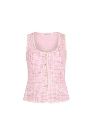Amanda Uprichard Caligari Vest - Pink