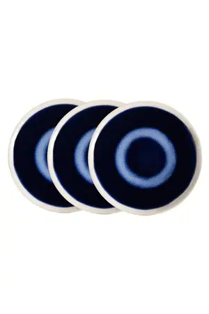 ZSA ZSA ZSU Leiria Stoneware Dinner Plate 10.6" Set Of 3
