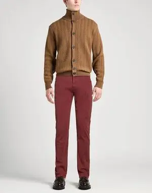 MOORER Cotton Gabardine Stretch Pants - Red