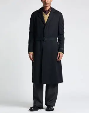 MAISON MARGIELA Virgin Wool Trench Coat - Black