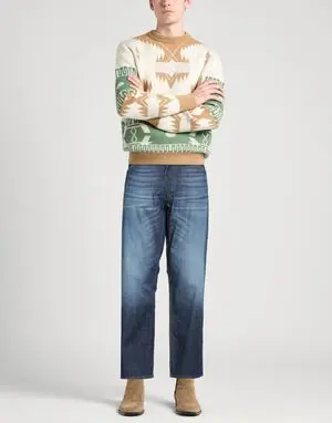 Emporio Armani Tapered High-waisted Jeans - Blue