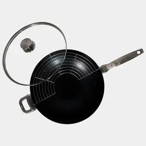 SWISS DIAMOND Chd Nonstick Wok With Glass Lid