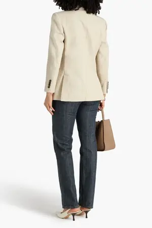 Brunello Cucinelli Cotton And Linen-blend Blazer - Ecru