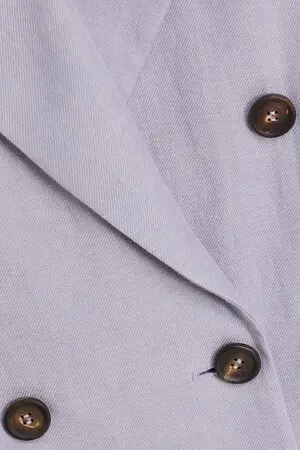 Brunello Cucinelli Double-breasted Linen And Hemp-blend Blazer - Lavender