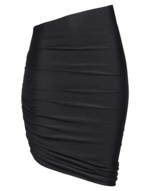 Andamane Asymmetric Midi Skirt Black
