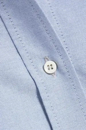 Brunello Cucinelli Cropped Cotton Oxford Shirt