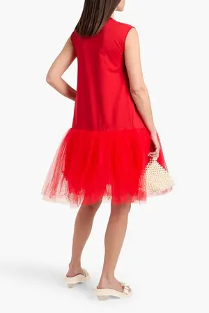 Simone Rocha Tulle And Cotton-jersey Dress
