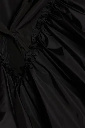 Simone Rocha Ruffled Taffeta Midi Shirt Dress