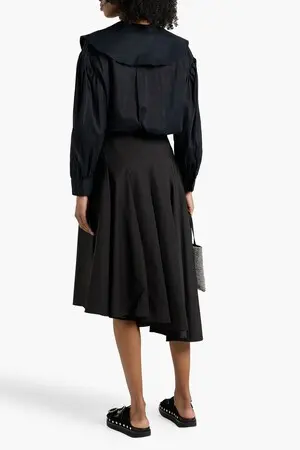 Simone Rocha Ramie And Cotton-blend Poplin Shirt