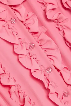 Simone Rocha Ruffled Crepe Midi Dress