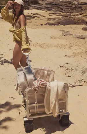 SUNNYLIFE Folding Beach Cart - Grey