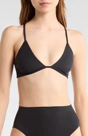LEFT ON FRIDAY Reef Bikini Top - Jet