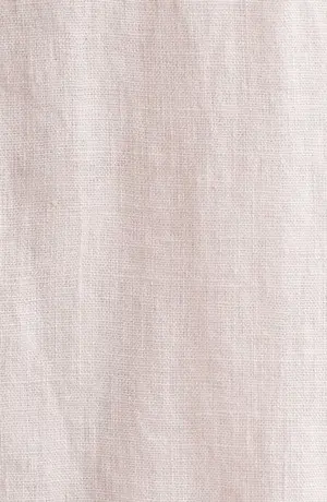 WAX LONDON Didicot Chunk Embroidered Flowers Linen Camp Shirt - Pink
