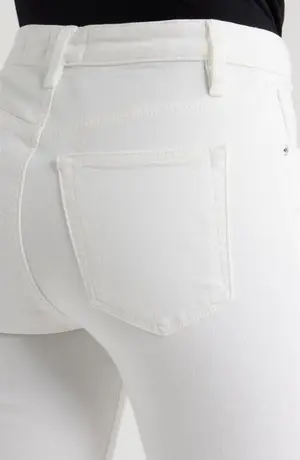 FRAME The Reboot High-waist Bootcut Jeans - White