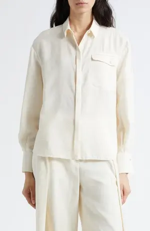Emporio Armani Spread Collar Shirts For Women