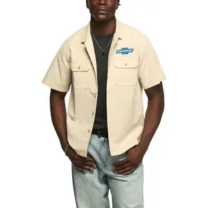 Lucky Brand Chevy Garage Graphic Button-up Shirt