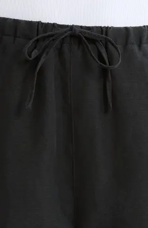 Marine Layer Linen Blend Straight-leg Pants - Black