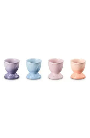 LE CREUSET Stoneware Petal Set Of 4 Egg Cups - Multi Color