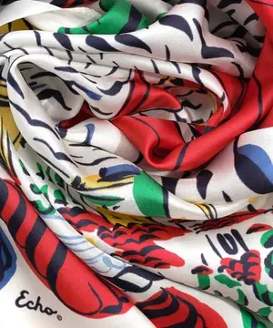 Echo Sail Away Silk Square - Multi