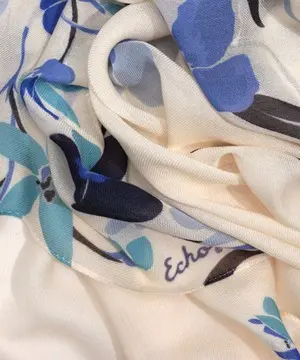 Echo Falling Flowers Wrap - Chambray