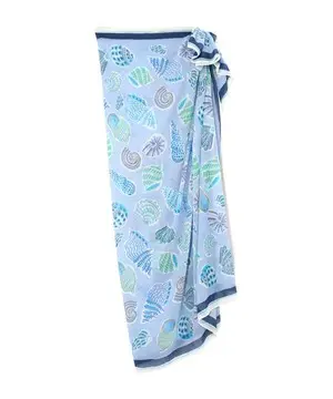 Echo Sea Shells Sarong - Chambray