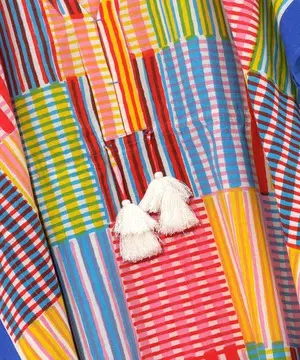 Echo Stripe Illusion Butterfly Caftan - Multi