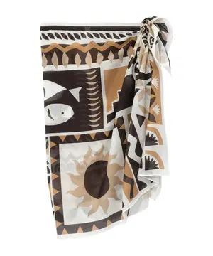 Echo Solstice Collage Sarong - Black