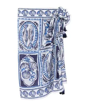 Echo Montauk Tile Sarong - Ultramarine