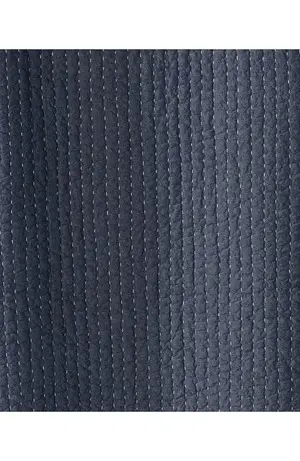 LANDS' END Seed Stitch Quilt - Dark Chambray