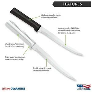 RADA Cutlery 6.625 Carver Boning Knife - Silver