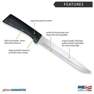 RADA Cutlery 7-inch Slicer Knife Anthem Wave Handle
