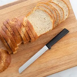 RADA Cutlery 6-inch Bread Knife Stainless Steel Serrated Blade - Black